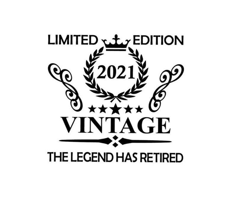 The Legend Has Retired Vinyl Decals Retirement Party Decals | Etsy
