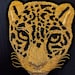 Golden Leopard Head Patch - Etsy