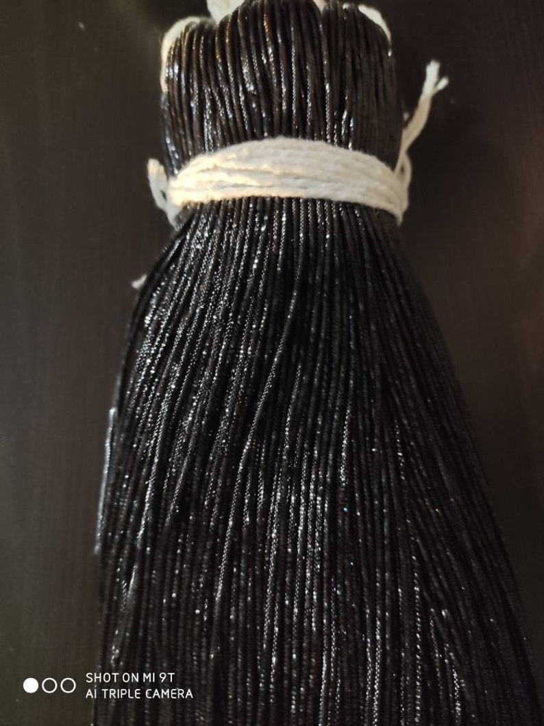Brilliant black frieze embroidery thread /Brilliant black | Etsy