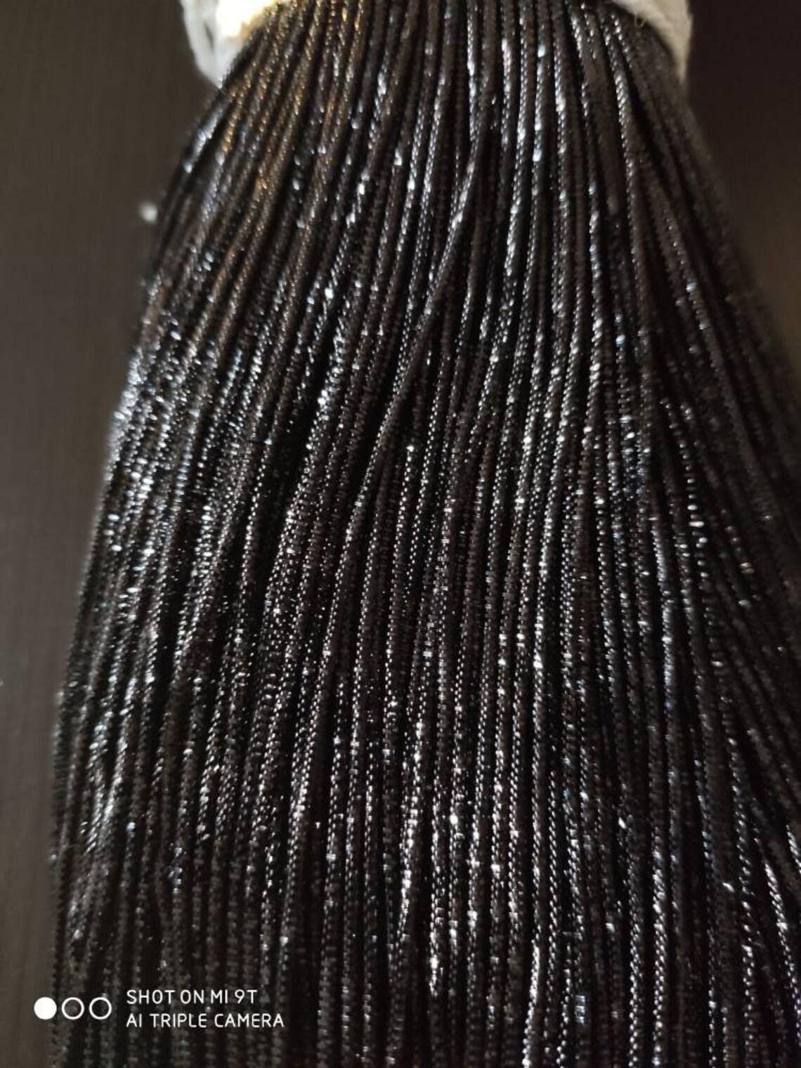 Brilliant black frieze embroidery thread /Brilliant black | Etsy