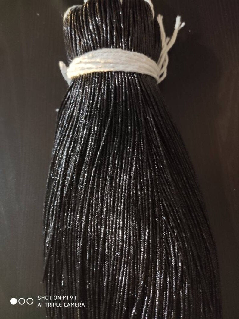 Brilliant black frieze embroidery thread /Brilliant black | Etsy