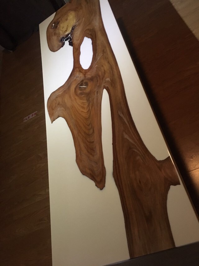 NEW Epoxy Elm River Table Stunning Live Edge Elm Slab - Etsy