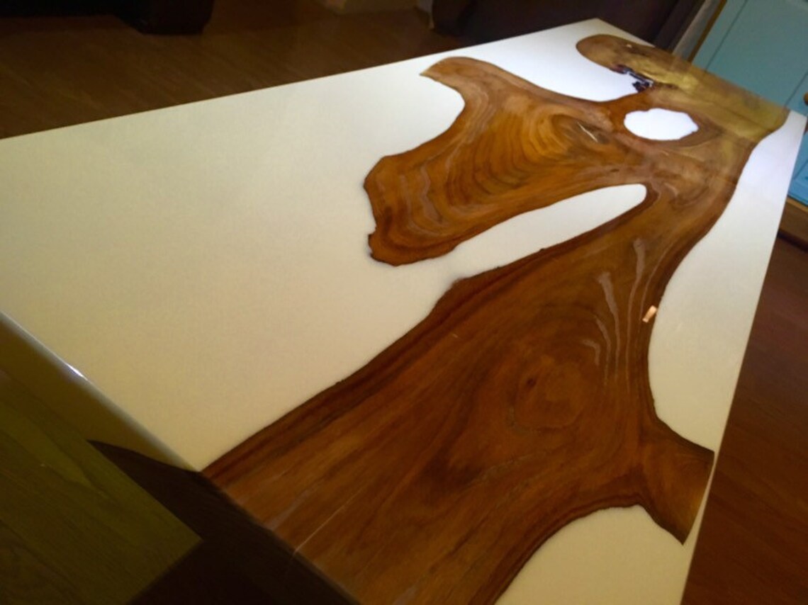 NEW Epoxy Elm River Table Stunning Live Edge Elm Slab - Etsy