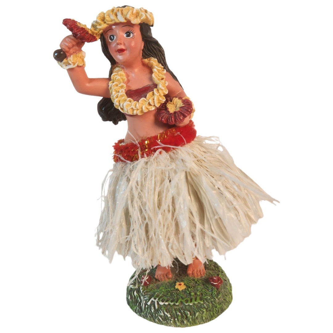 Hawaiian Dashboard Hula Girl Dancer Nodder Bobblehead Figurine KC CO ...