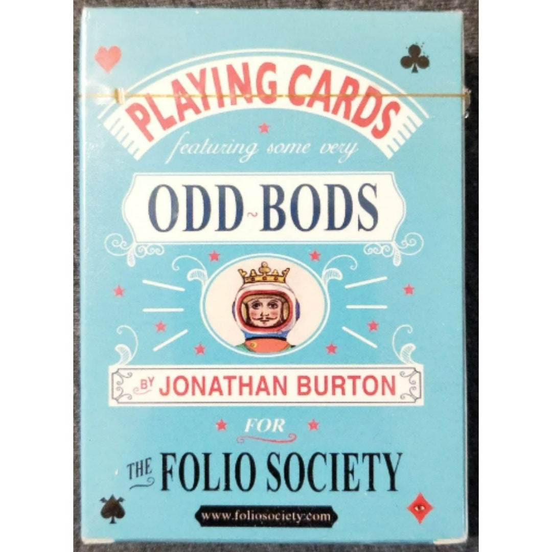 Odd Bods Playing Cards the Folio Society Jonathan Burton - Etsy