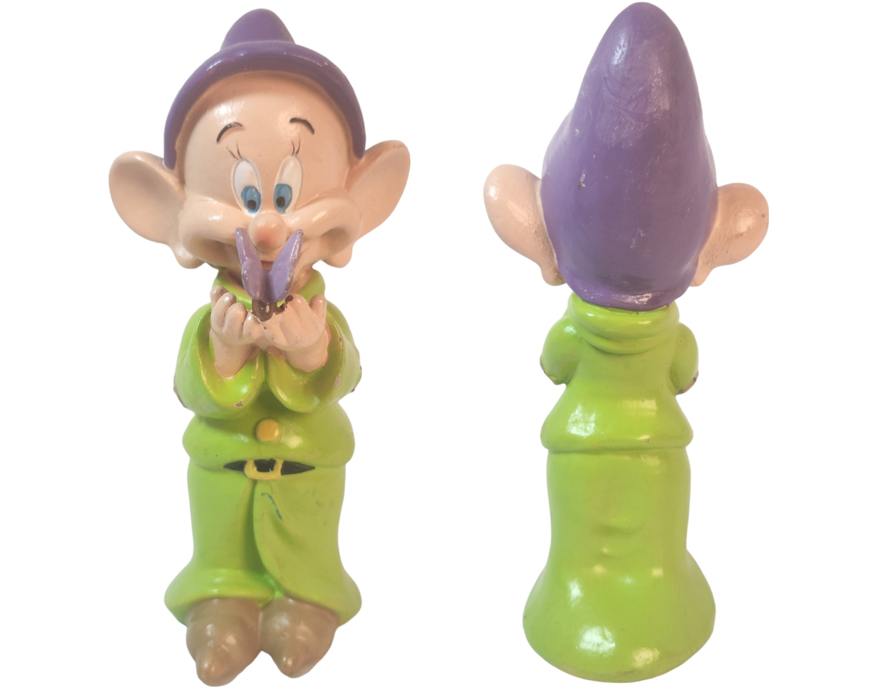 DIG Disney Seven Dwarfs Dopey Holding Purple Butterfly Figurine - Etsy UK