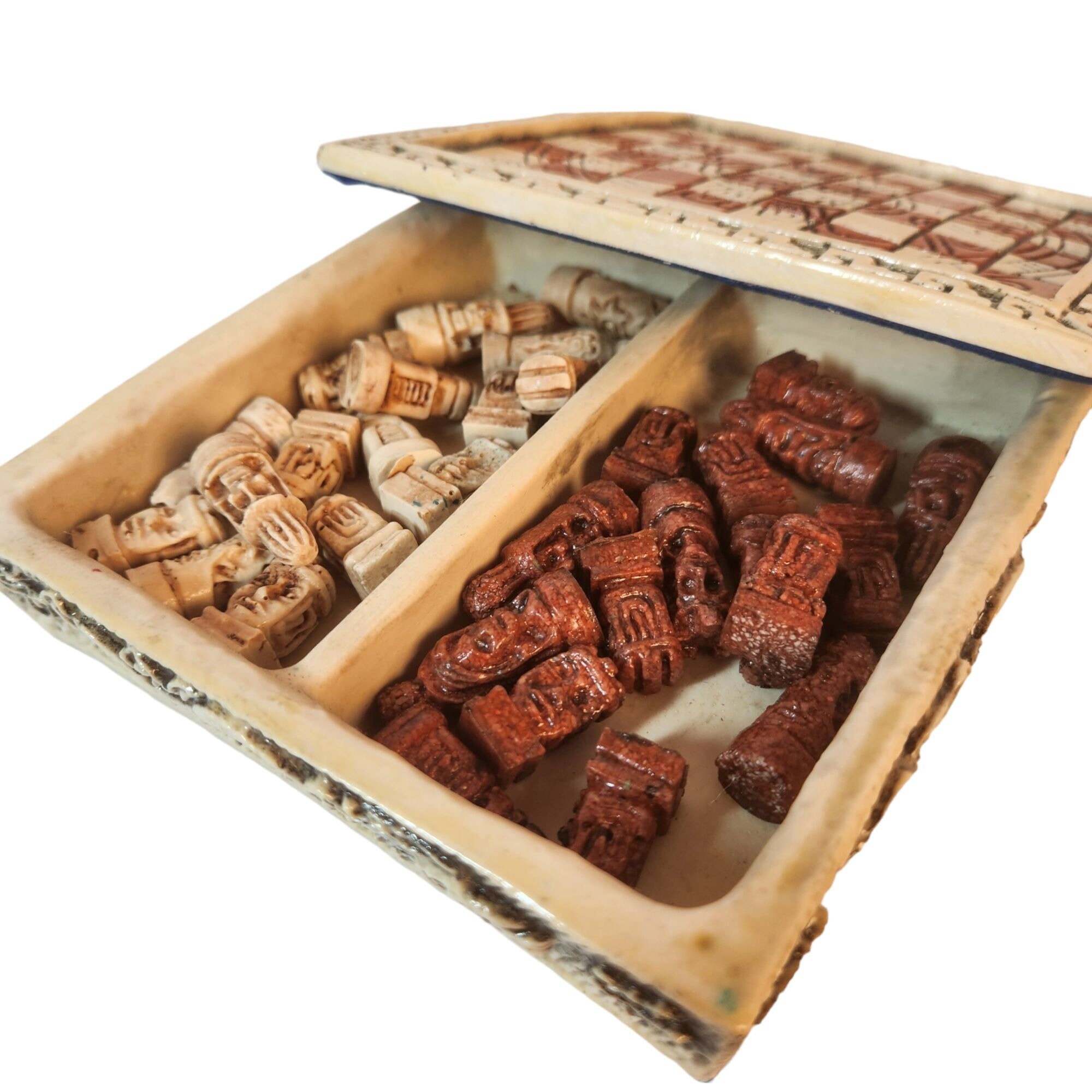 Mayan Chess Set Handmade, Mayan Art Mexican Culture 7 7 - Etsy