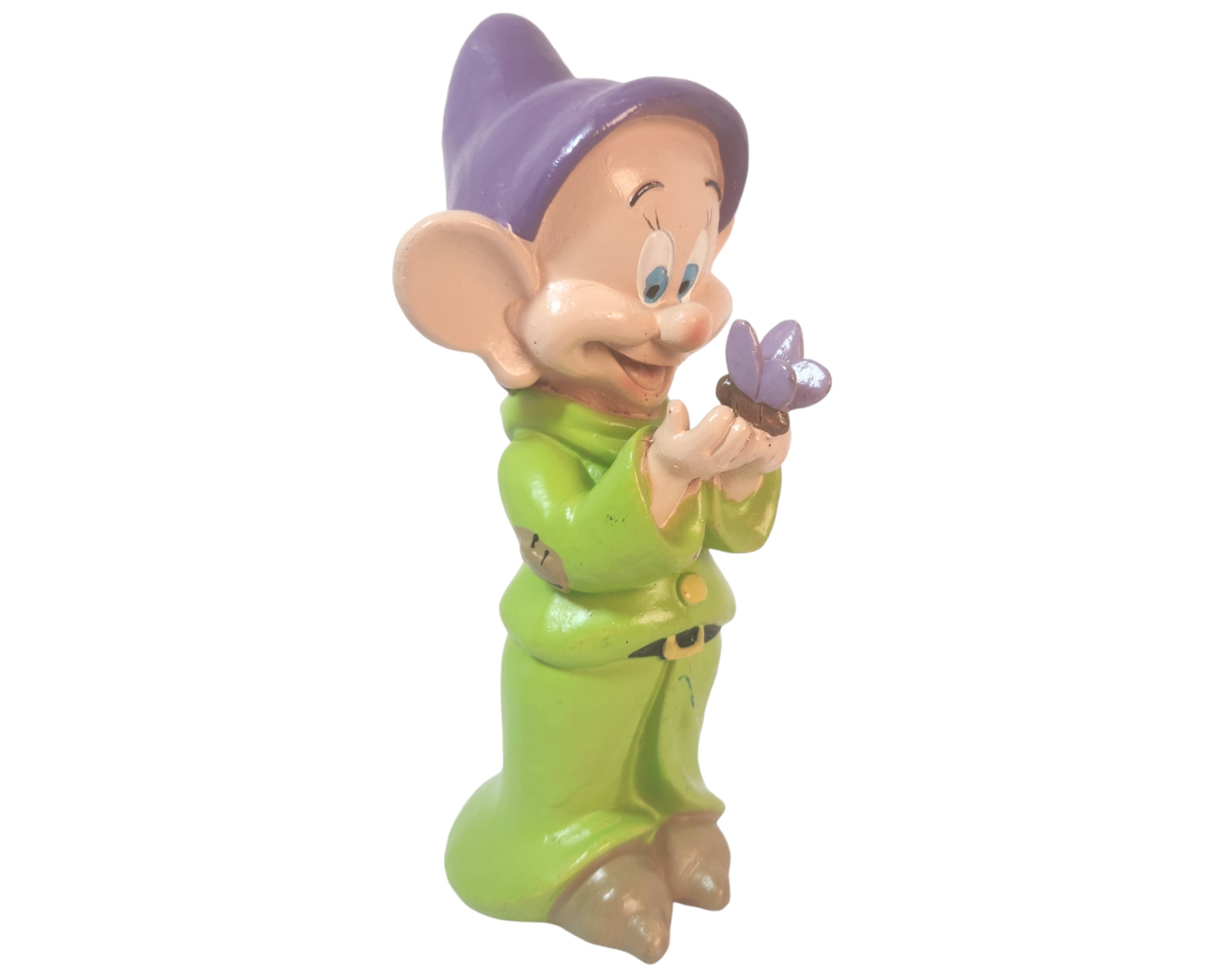 DIG Disney Seven Dwarfs Dopey Holding Purple Butterfly Figurine - Etsy UK