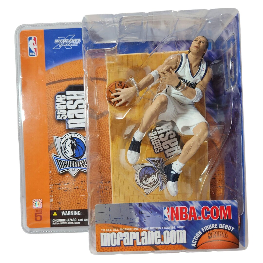 Mcfarlane STEVE NASH NBA Dallas Mavericks White Jersey Action Figure ...