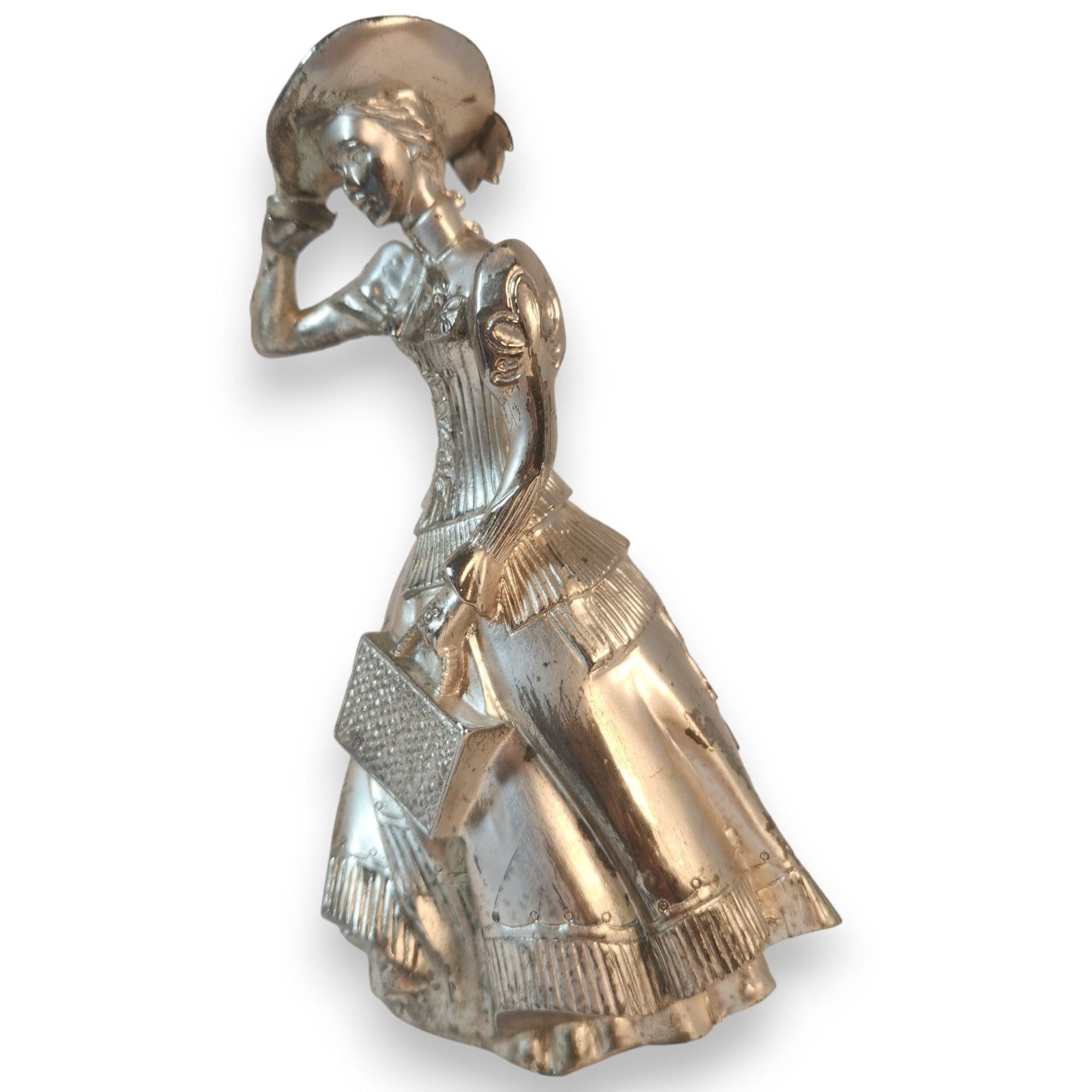 1980s Avon Mrs. Albee Statue Trophy Silvertone Statue 7" W/o Wood Base ...