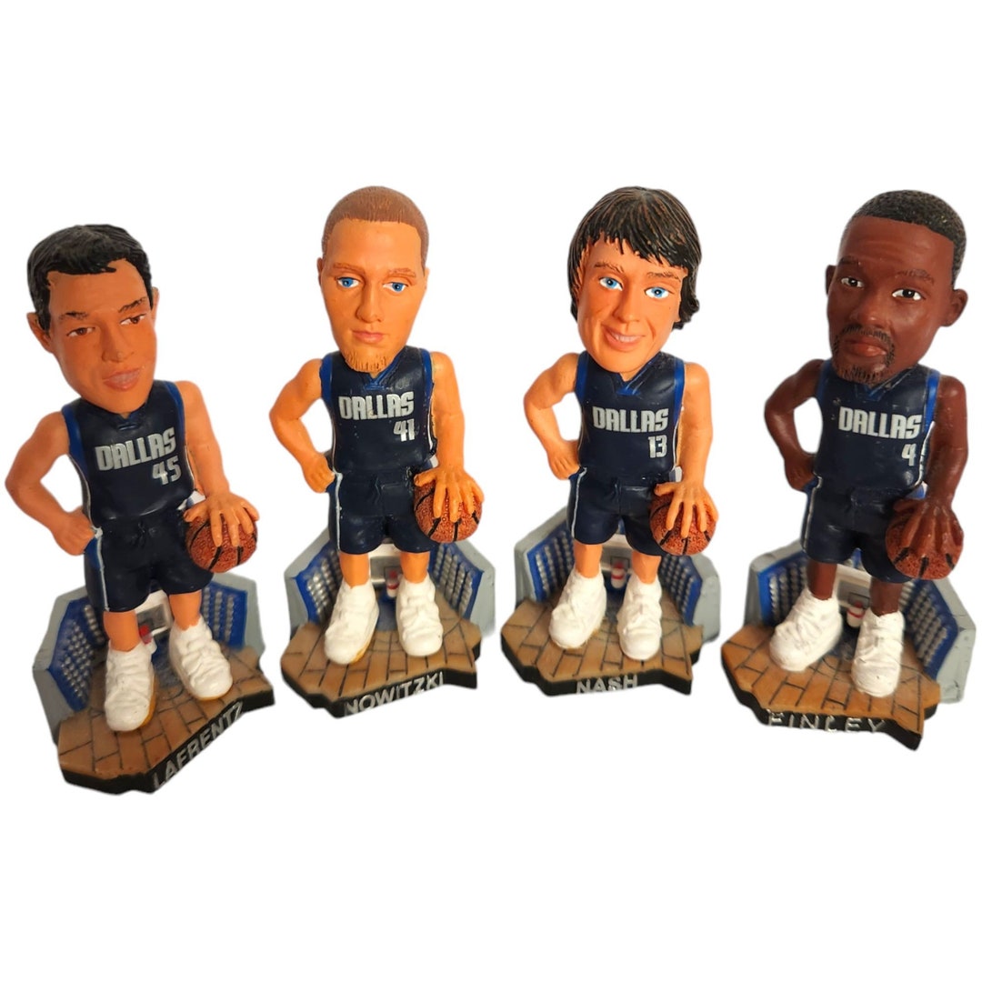 Dallas Mavericks Mini Bobblehead Set Dirk Nowitzki Steve Nash Michael ...
