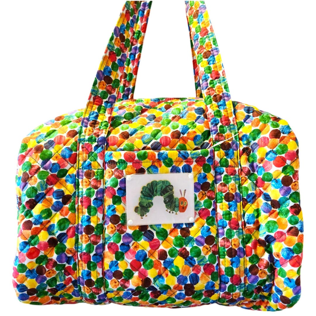 Eric Carle "very Hungry Caterpillar" Duffle Bag Multicolor Polka Dot 16.5" X 10.5" - Etsy