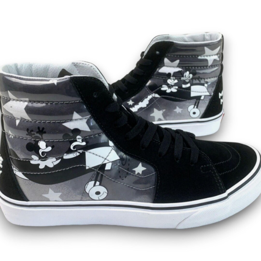 Vans Sk8-hi Disney Mickey Mouse Plane Crazy Men's Size 7 Shoes ...