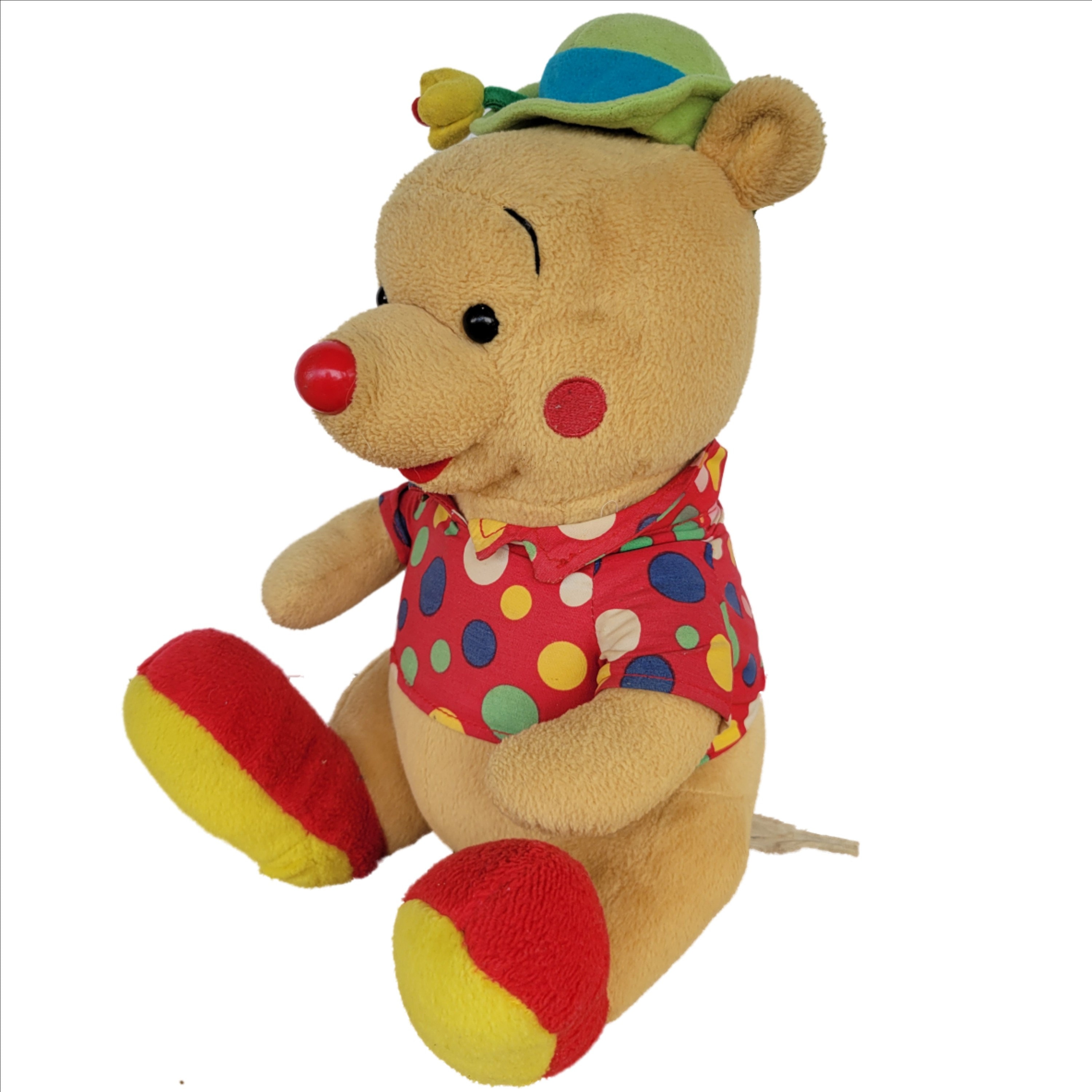 Vintage Disney Winnie the Pooh Clown Plush With Polka Dot - Etsy