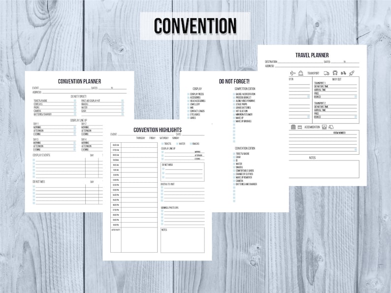 Ultimate Cosplay Planner and Comic Convention Printable - Etsy