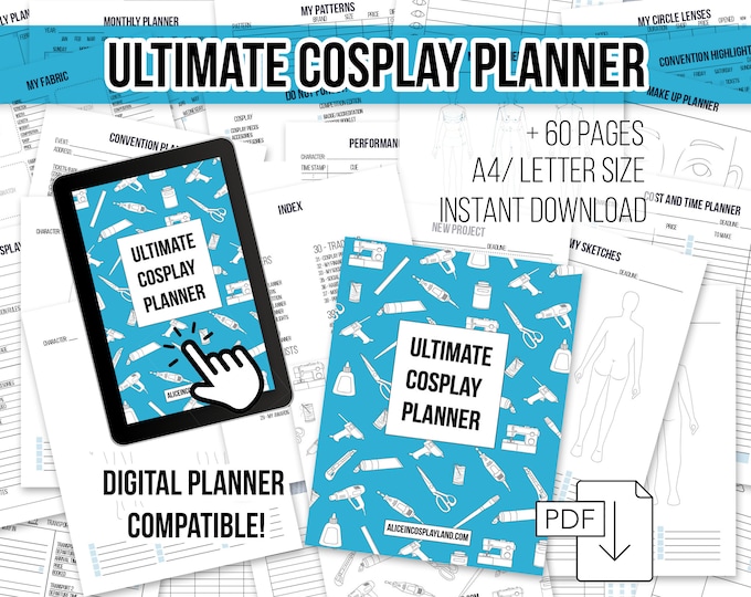 The Ultimate Cosplay Project Planner Dashboard Google Sheets Template ...