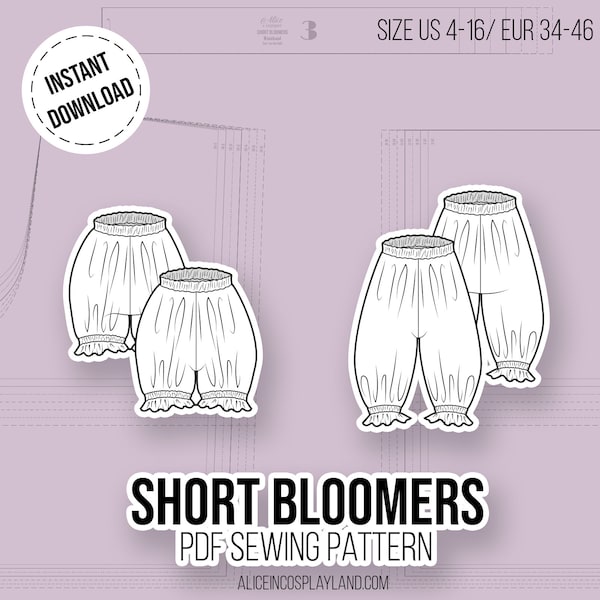 Woman Bloomers Pattern - Etsy