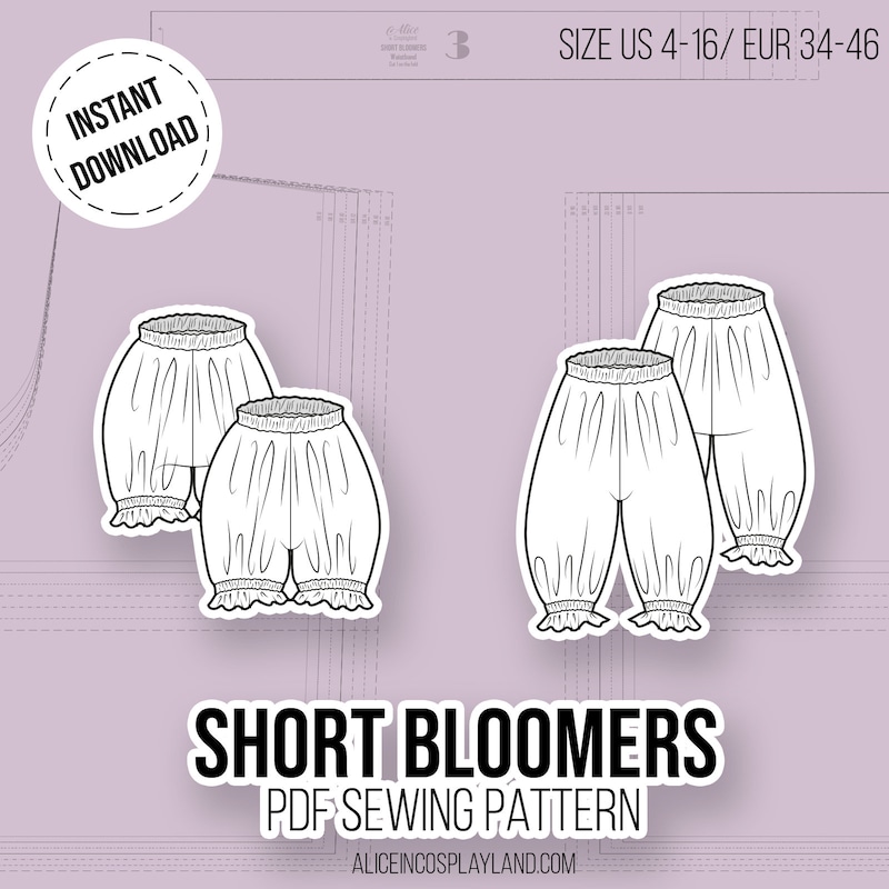 Pantaloon Pattern - Etsy