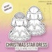 Christmas Star Dress Sewing Pattern - Etsy