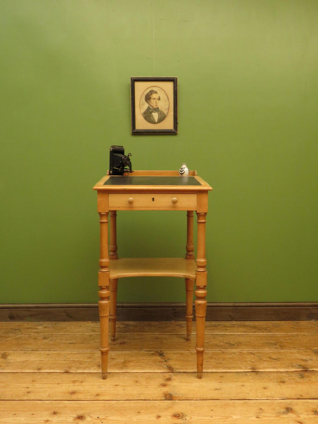 Small Victorian Pine Lectern Style Desk With Sloped Top - Etsy