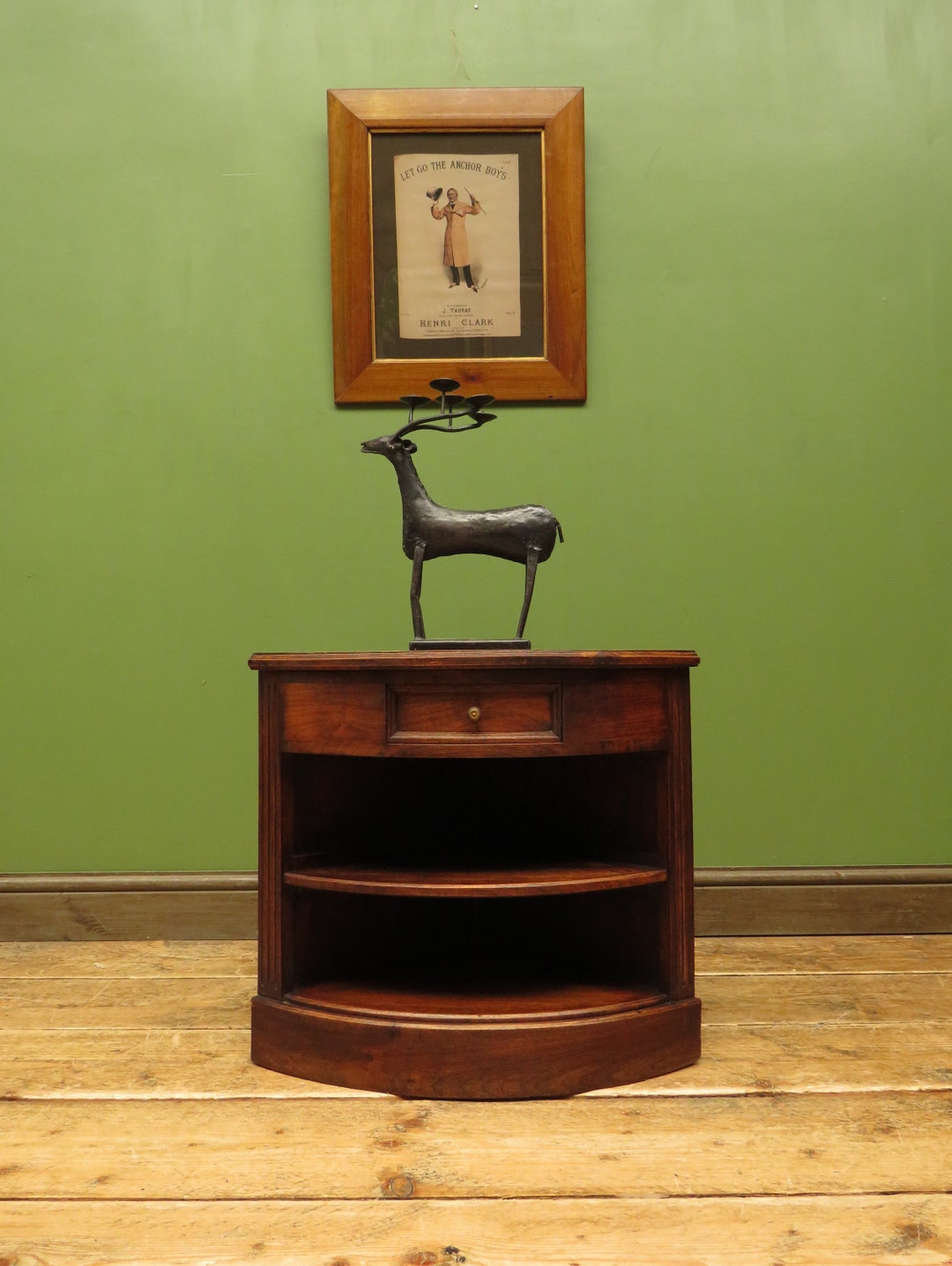 Antique Nautical Style Corner Unit Bedside Table With Drawer - Etsy