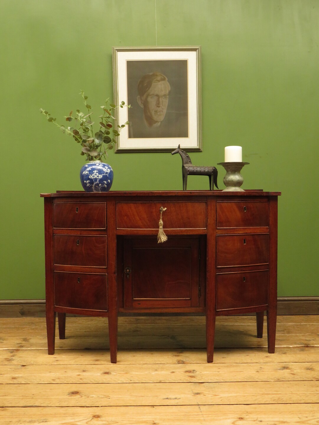 Bow Front Sideboard With Drawers - Etsy