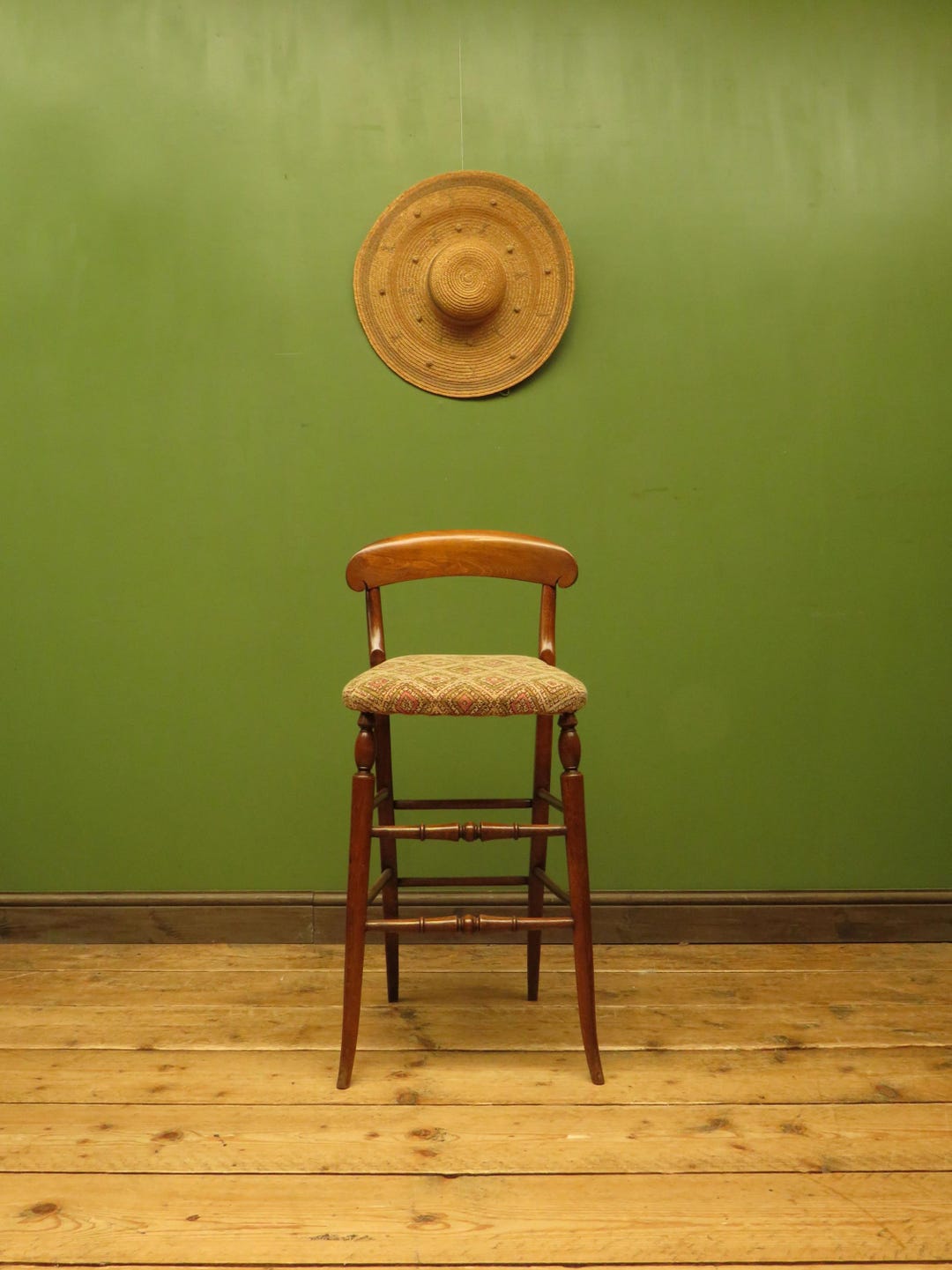 Antique Wooden Cello Stool With Newly Upholstered Seat - Etsy UK