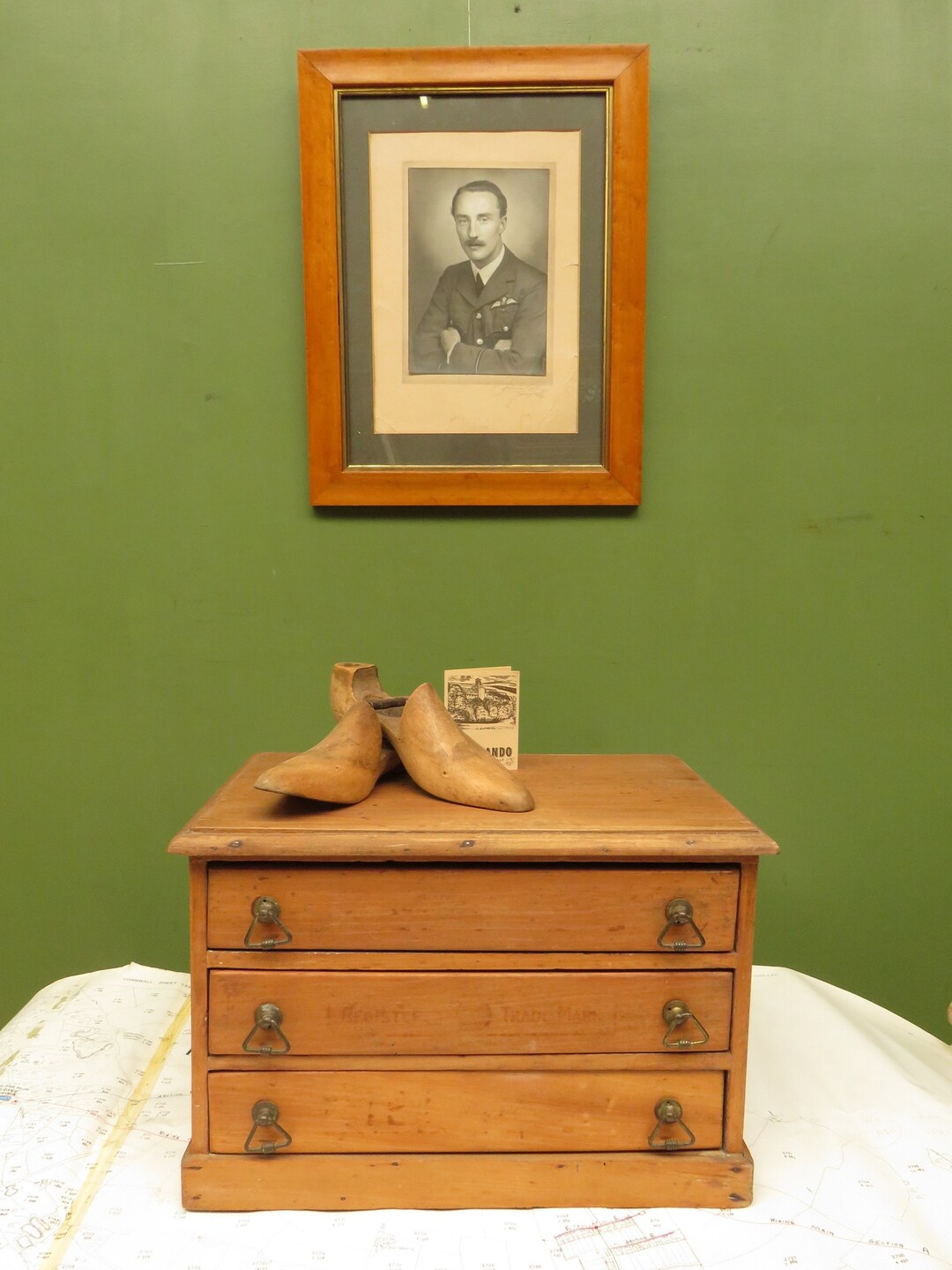 Vintage Table Top Haberdashery Chest for Cotton Reels - Etsy UK