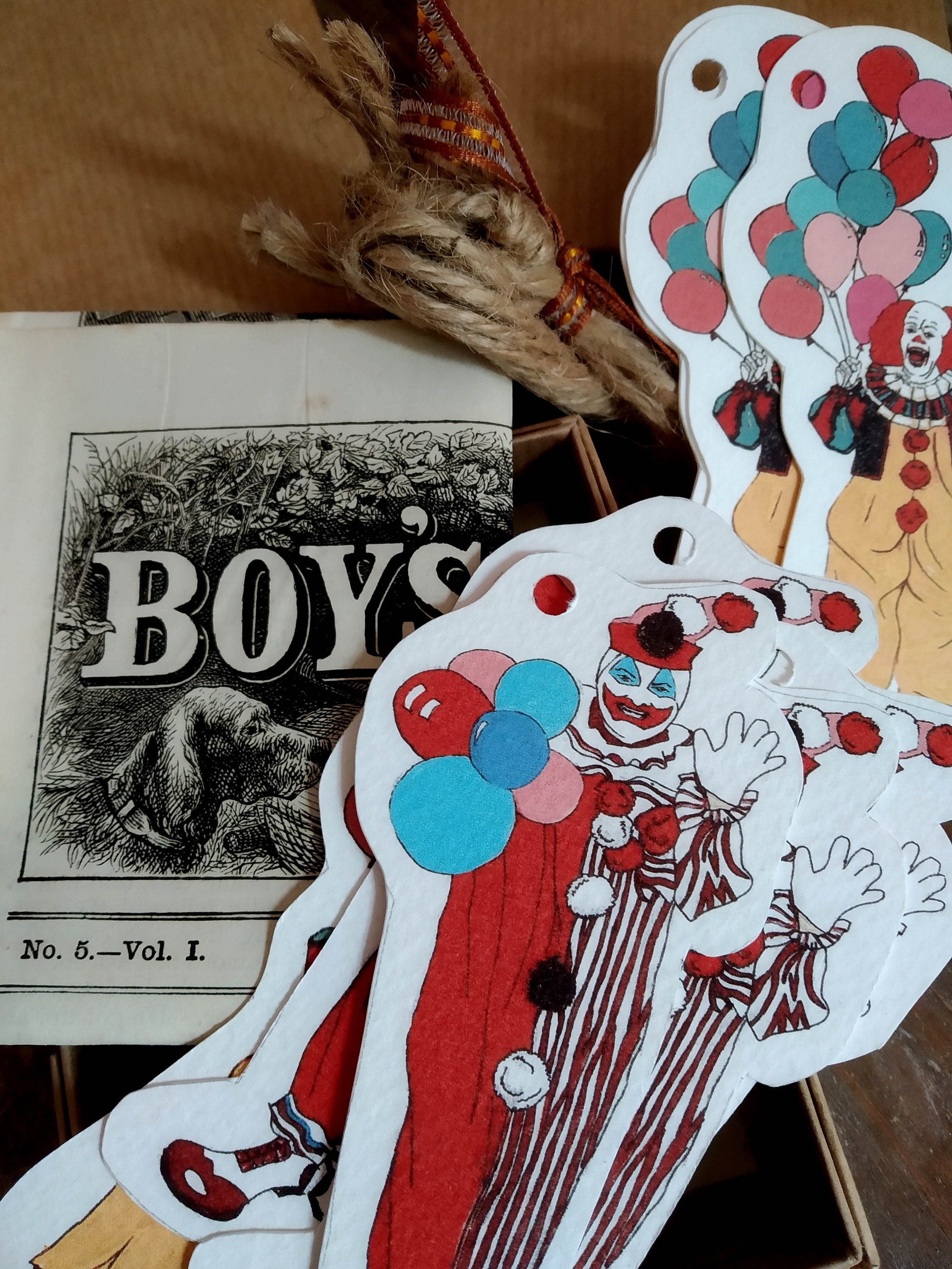 Horror Clowns Pogo and Pennywise Gift Tags - Etsy