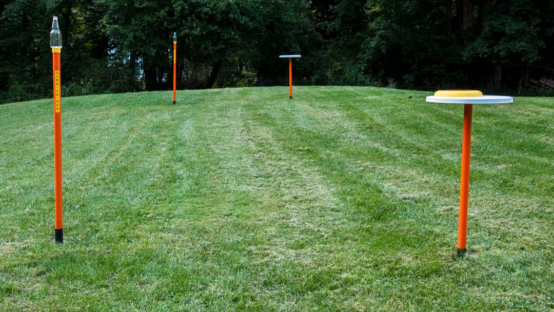 Buy Outdoor Lawn Frisbee Game With Side Tables, Beersbee, Beach Game ...