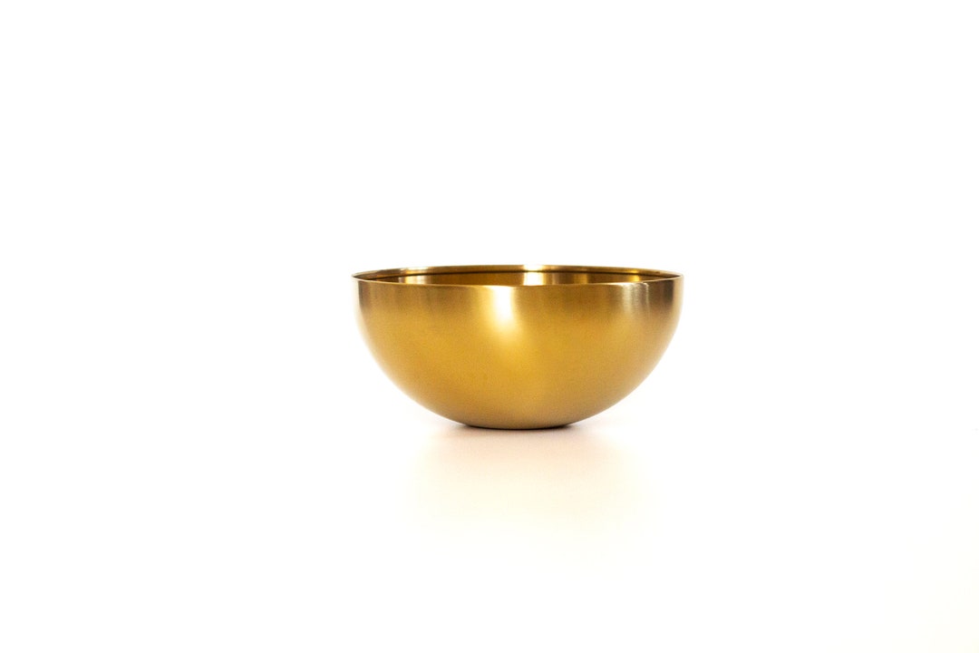 Borann "ptel" Ritual Bowl | Gold Stainless Steel Bowl for Ritual ...