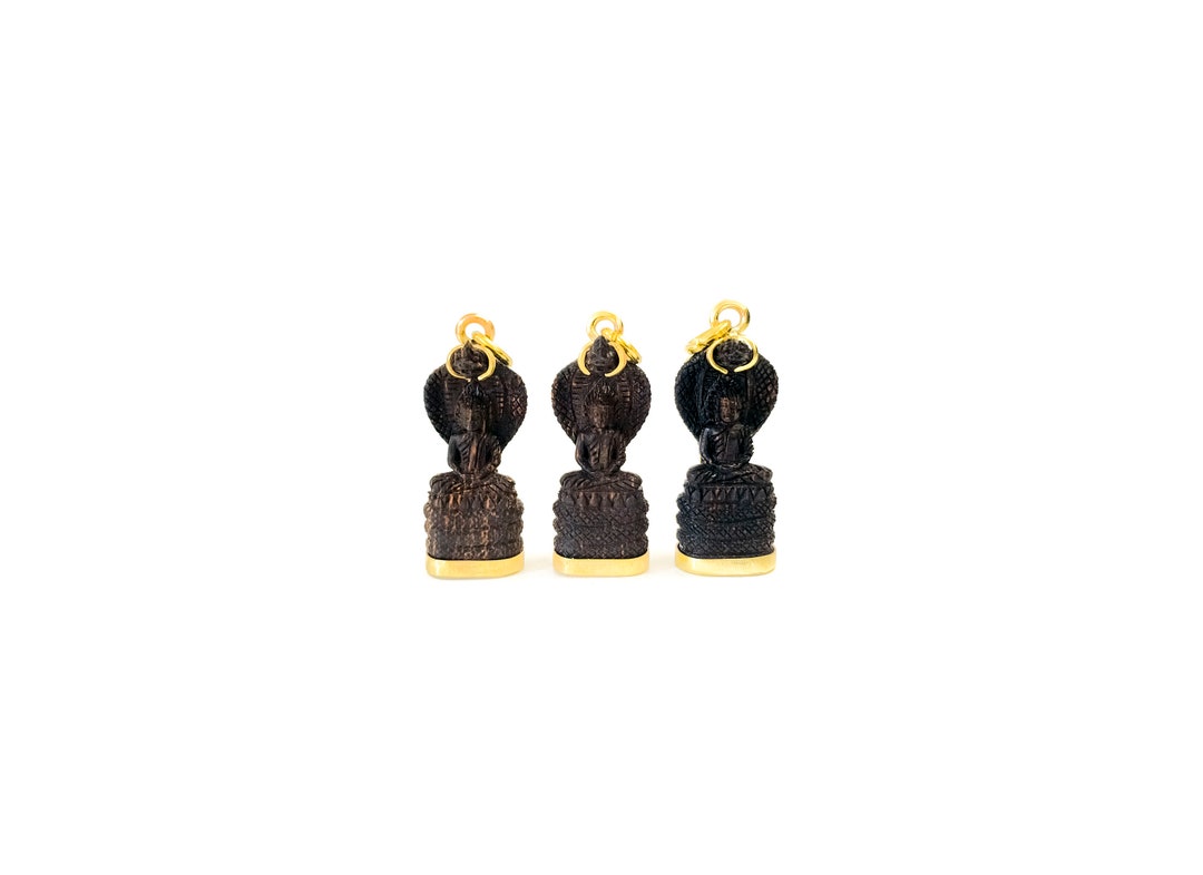 Borann "prok NEAK Treng" Treng Wood Naga Buddha Pendant | Khmer ...