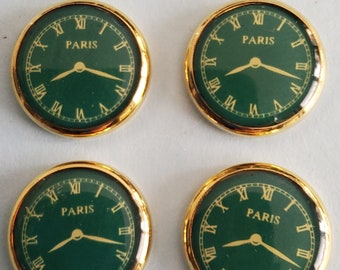 Vintage Clock Buttons - Etsy