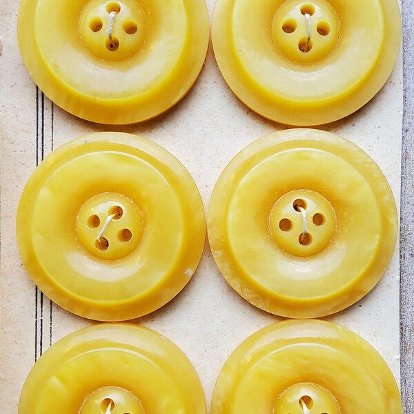 Large Yellow Buttons - Etsy