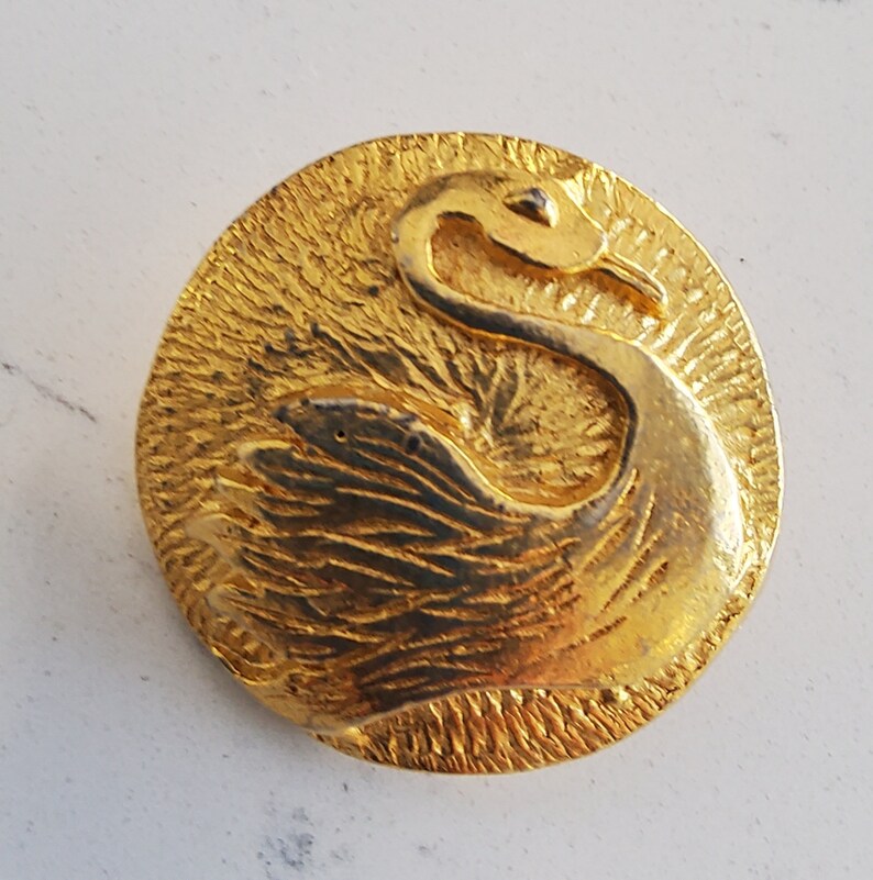 Vintage Large 1950's Designer Swan Coat Button. - Etsy