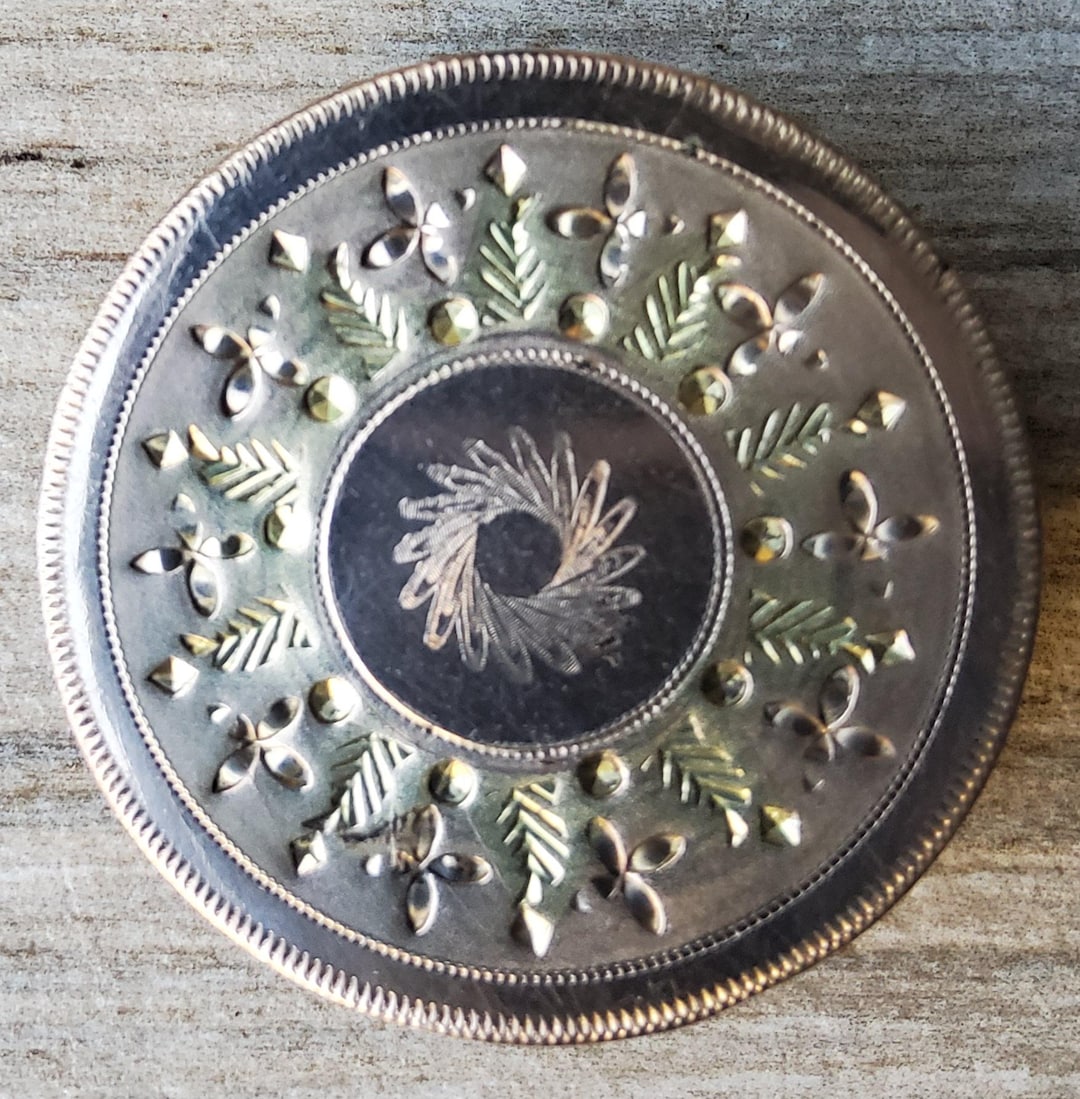 1770-1800 Engraved Copper Button: 18th Century Gilt Alloy (35mm) - Etsy