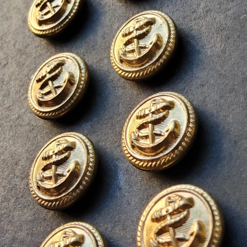 Royal Navy Uniform Buttons - Etsy UK