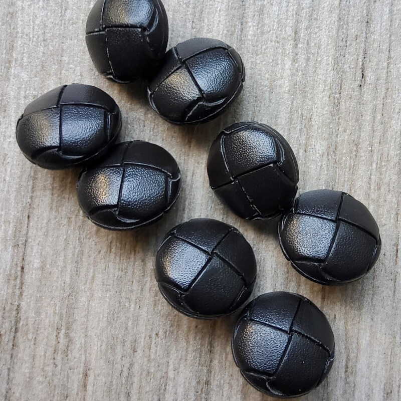 Faux Leather Buttons - Etsy