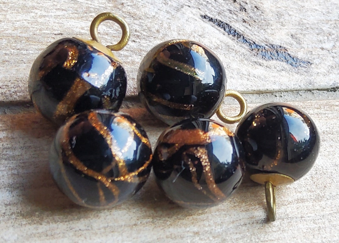 Vintage Set of Five Early 1900's Glass Ball Buttons. - Etsy