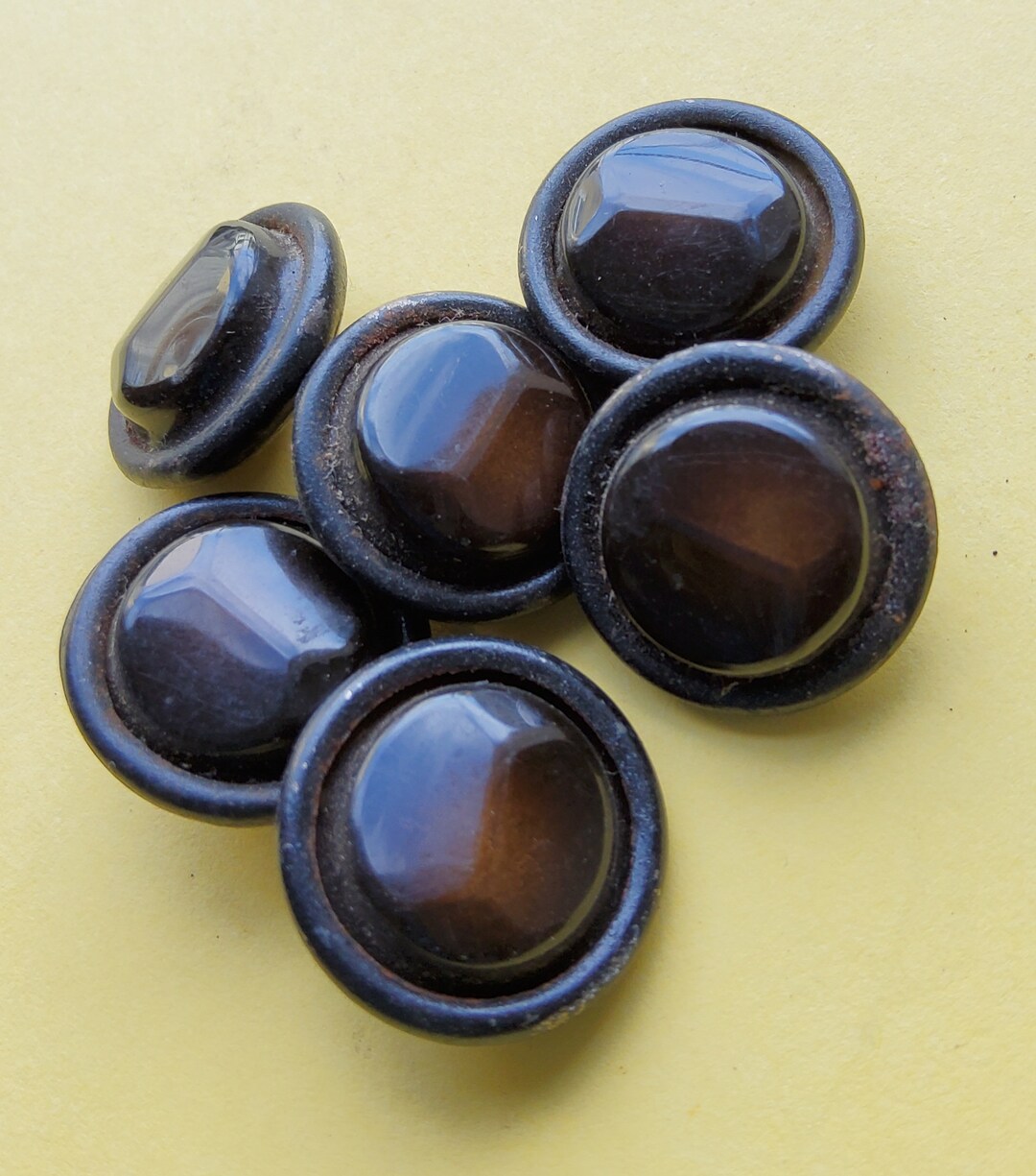Vintage Set Six 1930's British Celluloid Buttons. - Etsy
