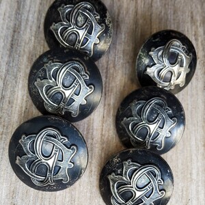 Vintage Set of Six Large Livery Buttons. - Etsy