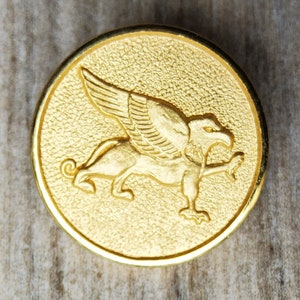 Vintage Brass Griffin Uniform Button. - Etsy