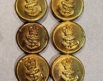 Navy Uniform Buttons - Etsy