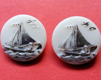 Sailing Boat Buttons | Etsy