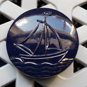Vintage Large Art Deco Sailing Boat Button. - Etsy