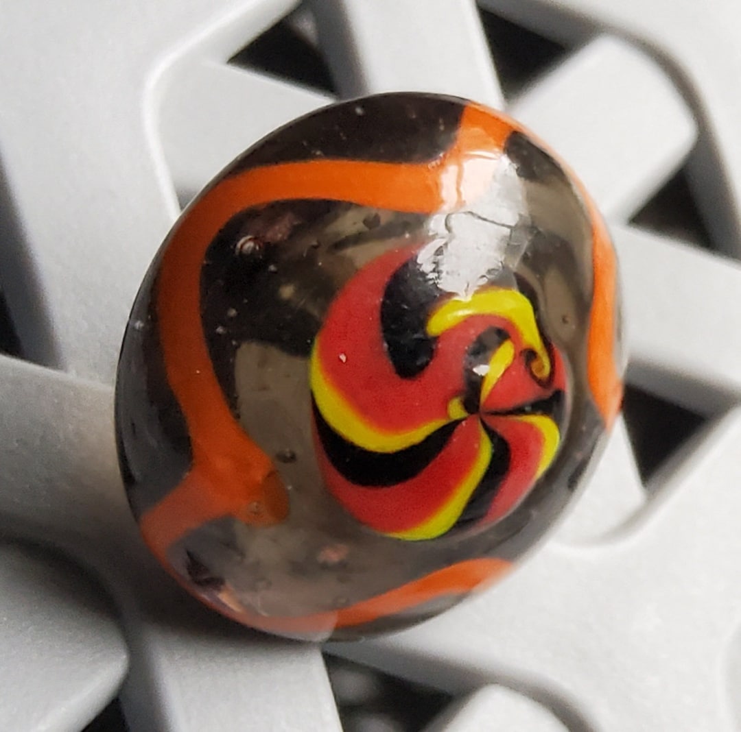 Vintage Large Hand Made Glass Button. - Etsy