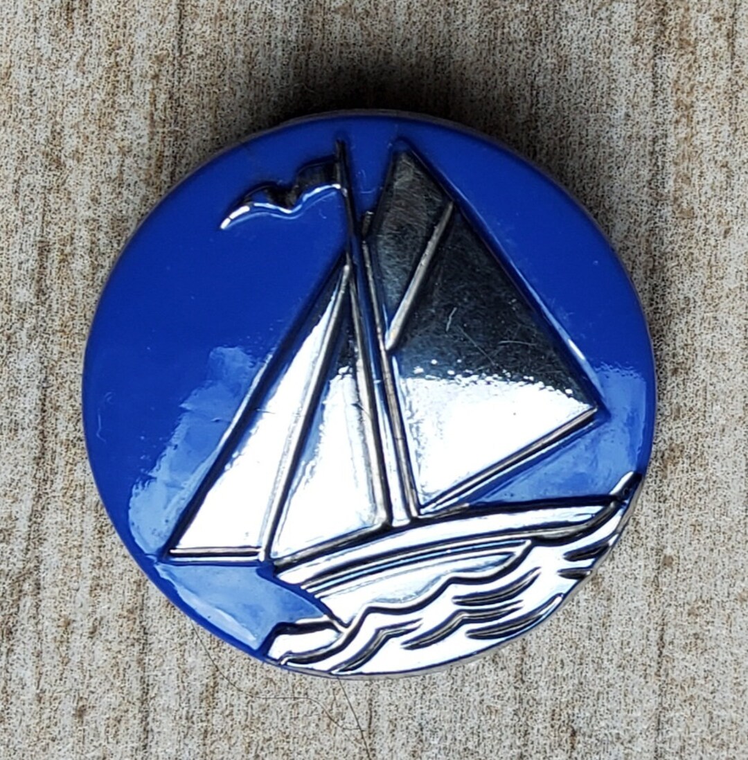 Vintage Large 1920's Glass Boat Button. - Etsy UK