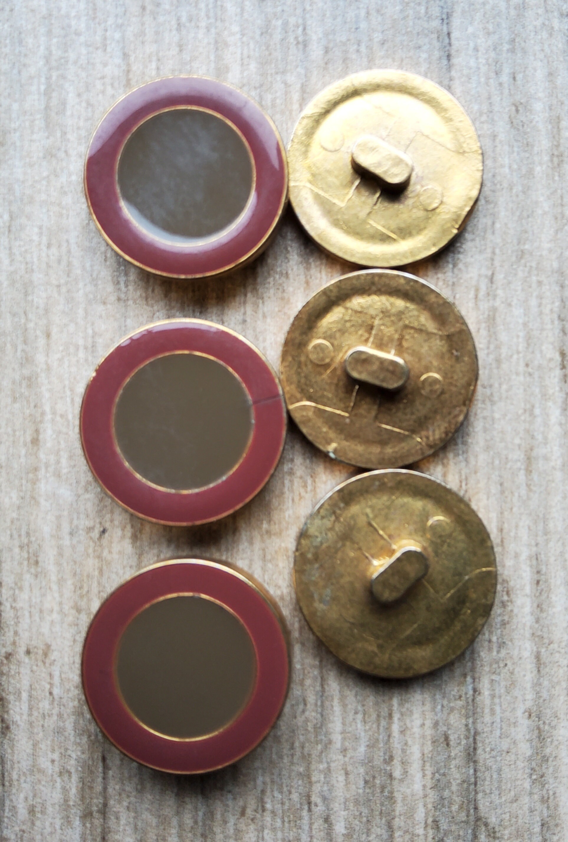 Vintage Set of Six Enamel Plastic Jacket Buttons. - Etsy