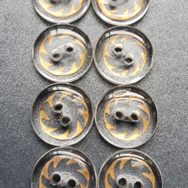 Clear Glass Buttons - Etsy