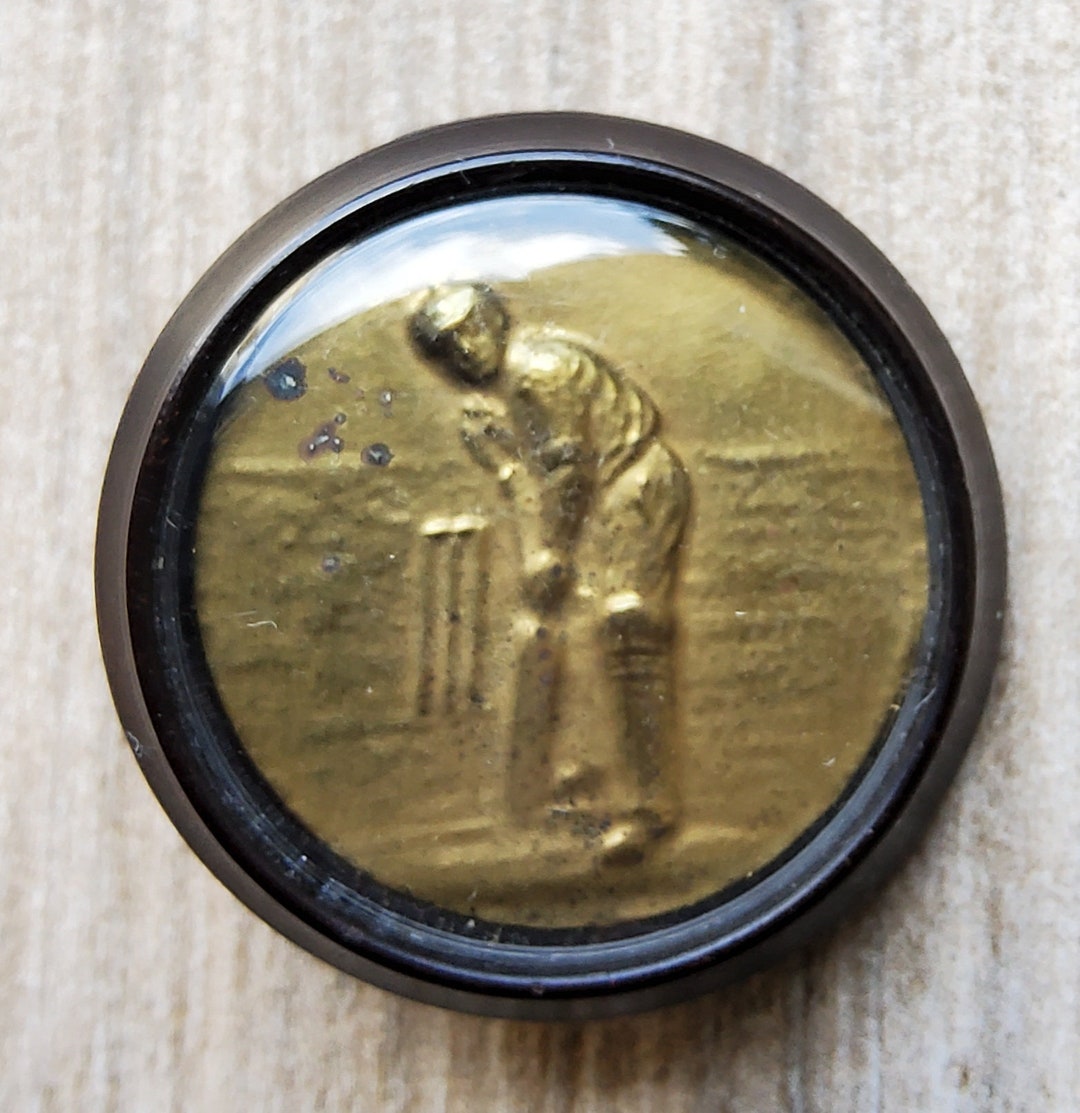 Vintage 1930's Large British Sporting Cricket Button. - Etsy